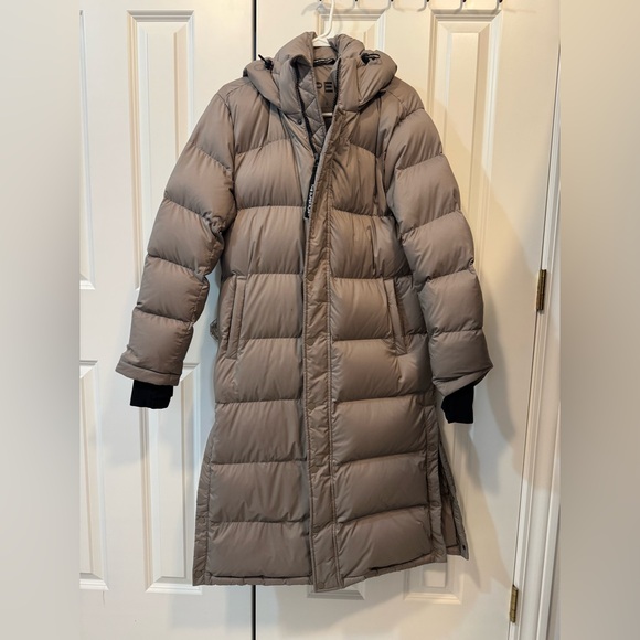Aritzia | Jackets & Coats | Super Puff Long Jacket Modern Taupe | Poshmark